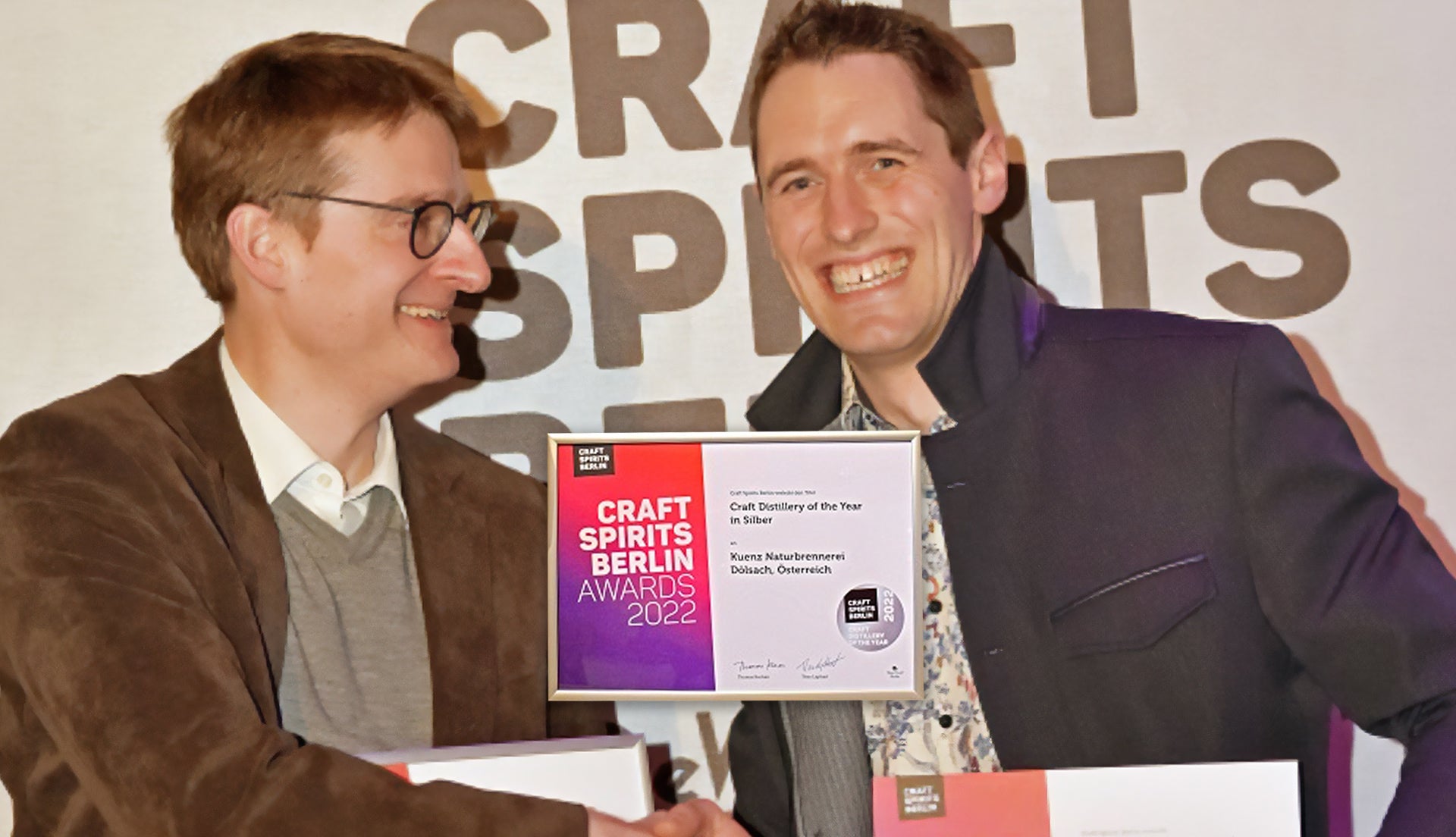 Bestnoten bei der "Craft Spirits Berlin 2022" – Kuenz Naturbrennerei